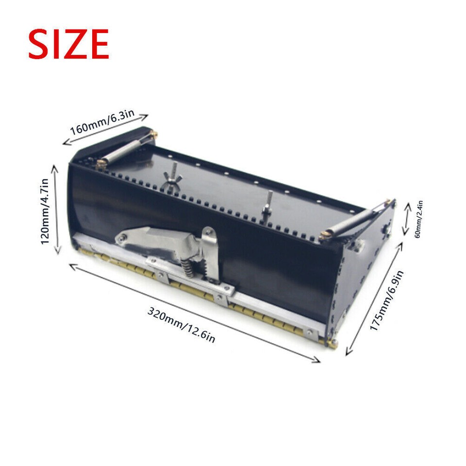 Black 12 inch Mud Compound Putty Drywall Flat Finishing Box Tool | eBay