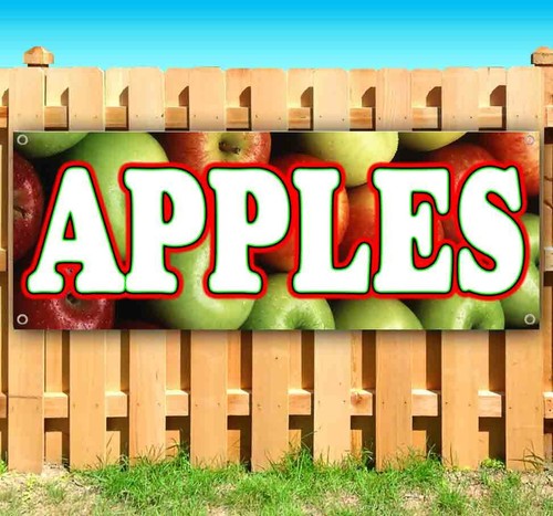 APPLES Advertising Vinyl Banner Flag Sign Many Sizes | eBay