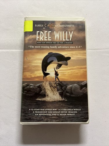 1993 FREE WILLY VHS Tape, COMPLETE/TESTED SEE PHOTOS (VHS15) | eBay