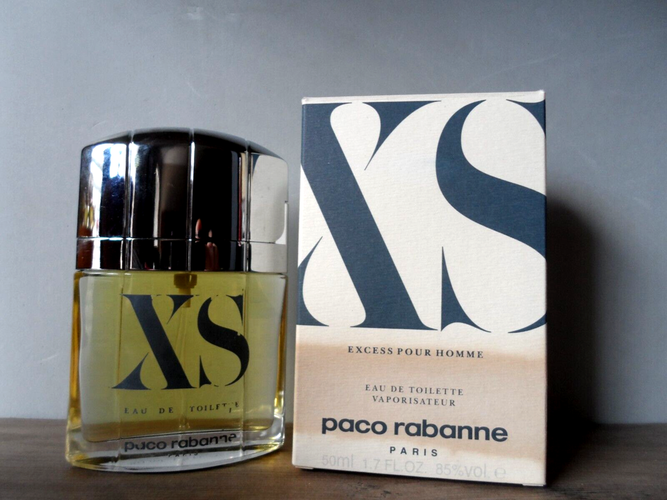 XS Excess Homme Paco Rabanne EDT Spray 1.7 oz Original 90's Full ...
