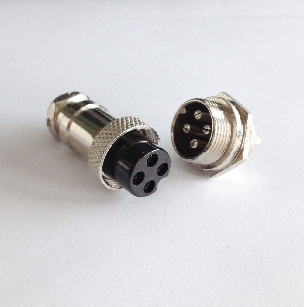 GX12 12mm 4 Pin Screw Type Electrical Aviation Plug Socket Connector | eBay