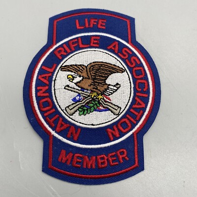 Vintage NRA National Rifle Association Life Member Patch - Rare Silver ...