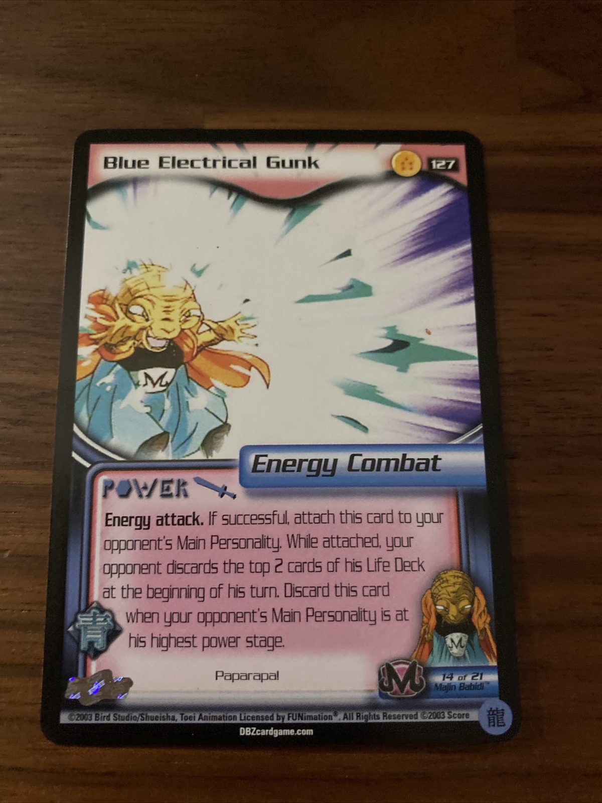 Blue Electrical Gunk LIMITED Buu Saga Dragonball Z CCG | eBay