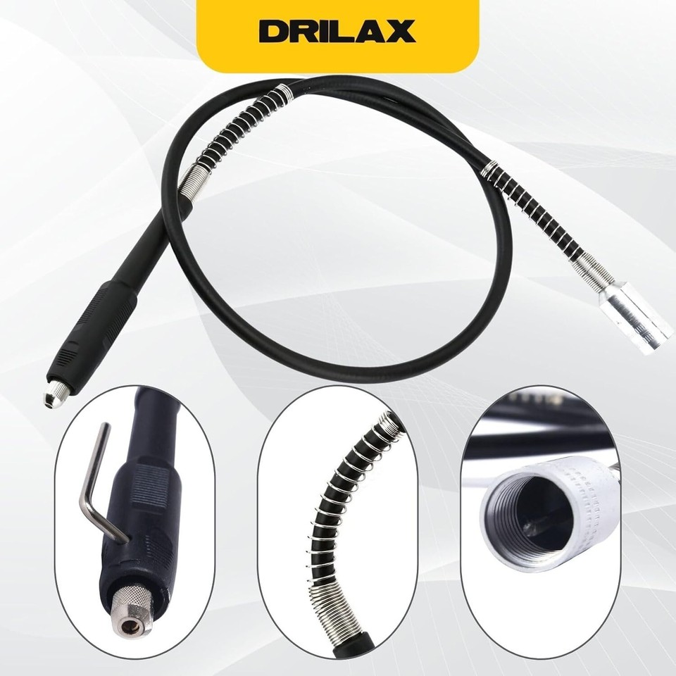 42" Extension Flexible Rotary Drill Tool Drive Flex Shaft Attachment ...