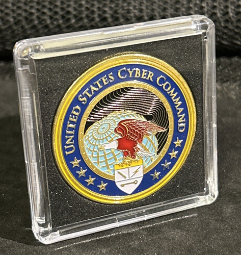US CYBER COMMAND-Department of Defense Challenge Coin USCYBERCOM w/Case ...