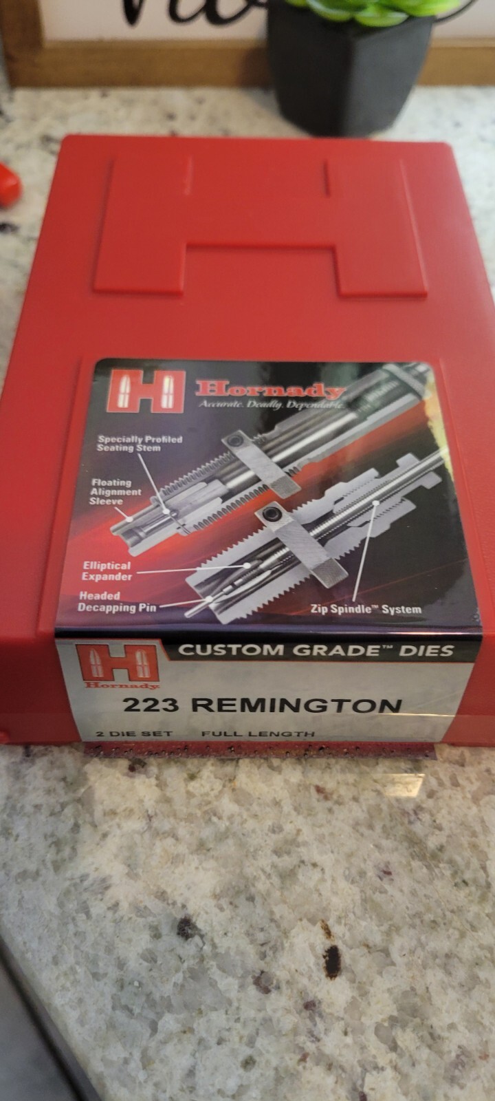 Hornady Custom Grade 546228 .223 Remington Full Length Die Set 2 Piece ...