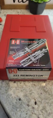 Hornady Custom Grade 546228 .223 Remington Full Length Die Set 2 Piece ...