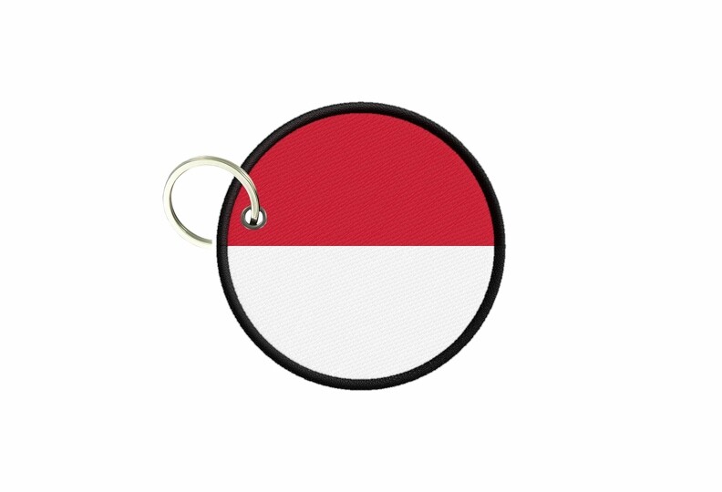 Holder Keys Flag Indonesia Indonesian Printed Round Roundel | eBay