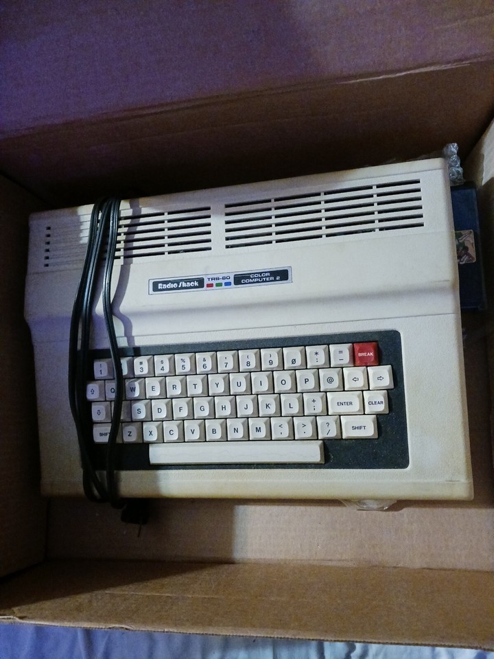 Radio Shack TRS-80 Color Computer 2 ORIGINAL BOX with Cord & Manuals | eBay