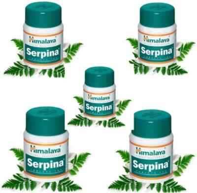 Himalaya Serpina 100 Tabs x5 | Herbal BP Support | Exp 01/2027 ...