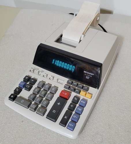 Sharp EL-1197PIII Heavy Duty Electronic Printing Calculator 12 Digit 2 ...
