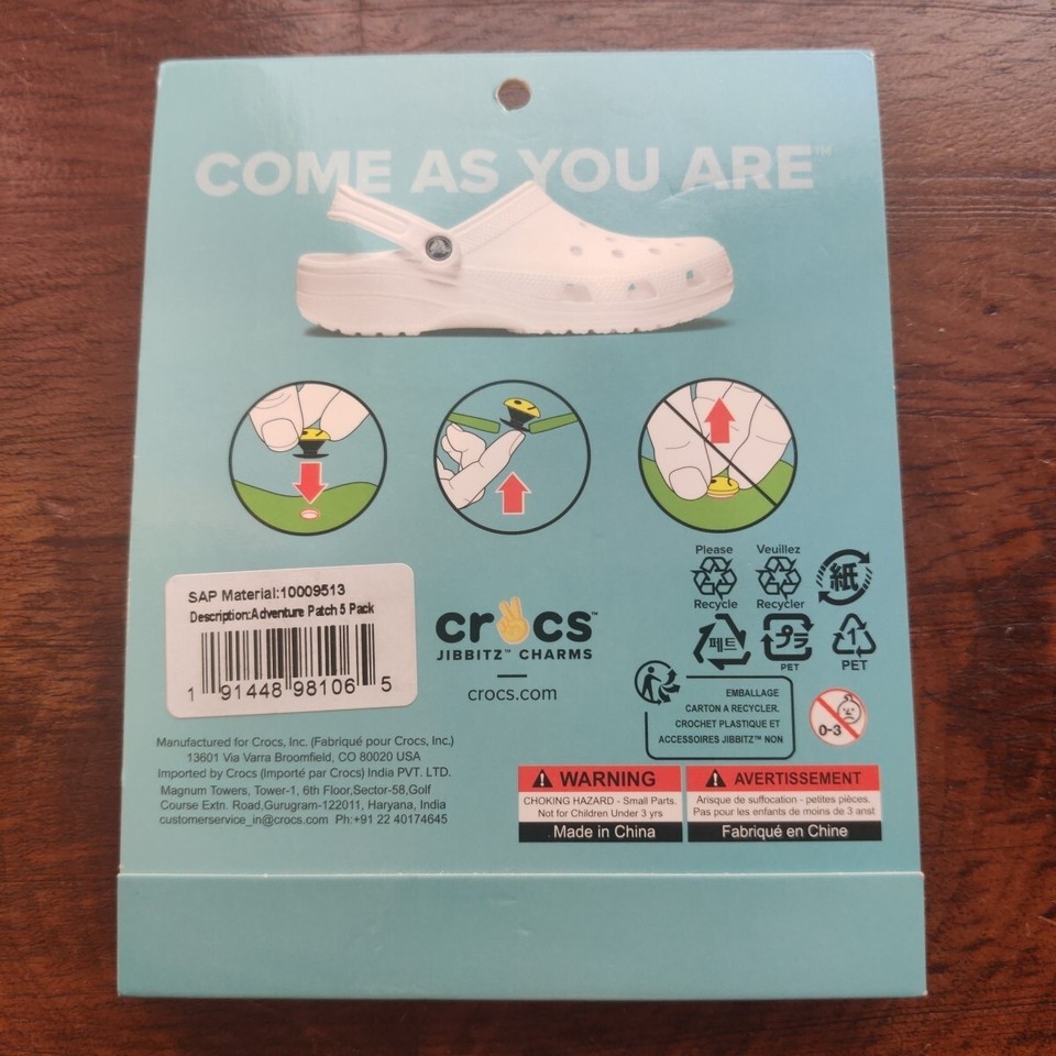 Crocs Jibbitz VAN LIFE CAMPING Shoe Charms Unisex Adventure Patch 5 ...