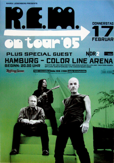 R.E.M. - REM - 2005 - Plakat - Live In Concert Tour - Poster - Hamburg ...