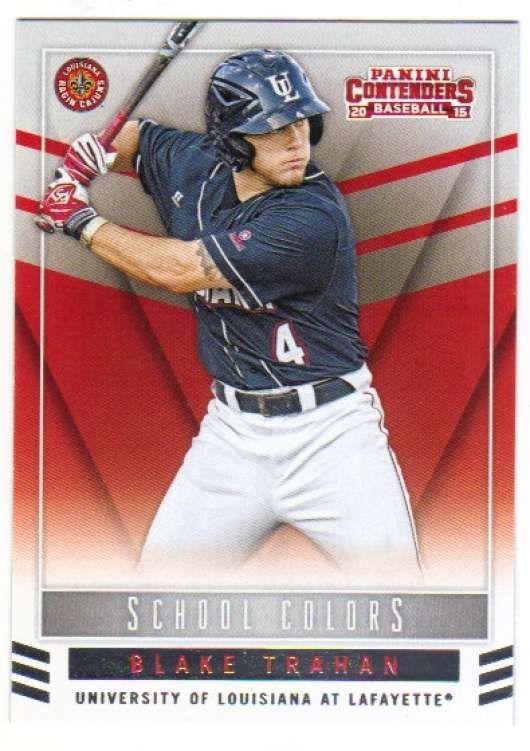 2015 Panini Contenders Baseball School Colors #38 Blake Trahan | eBay