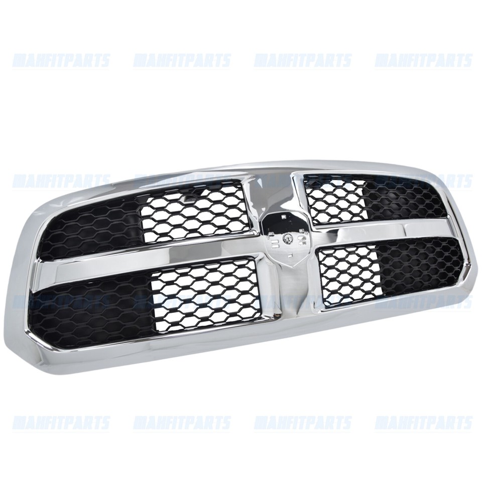 For 2013 2014 2015 2016 2017 2018 RAM 1500 Front Bumper Grille Chrome ...
