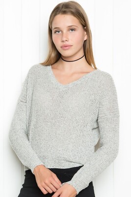 Brandy Melville Gray Sherry Sweater | eBay