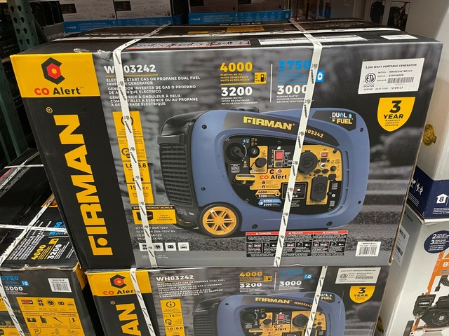 Firman WH03242 3200W / 4000W Electric/Recoil Start Dual Fuel Inverter ...