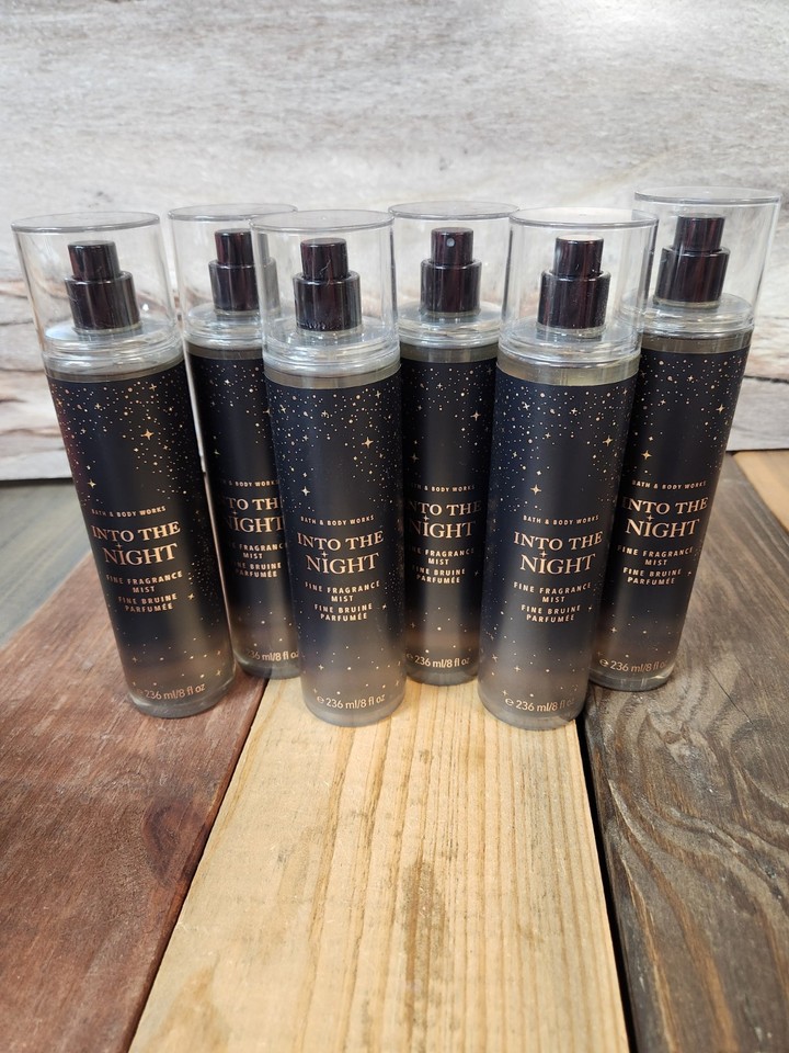 6PK Bath & Body Works Into the Night Body Fragrance Mist Spray NEW 8oz ...