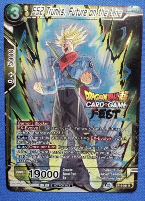GOLD FEST STAMPED SS2 Trunks, Future on the Line DBS Dragon Ball Super ...