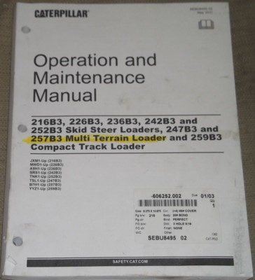 CAT 216B3 226B3 236B3 242B3 252B3 247B3 257B3 259B3 OPERATION ...