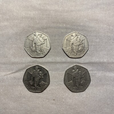 RARE Fifty Pence 50p Commemorative World War 2 ll Coin 2006 wounded ...