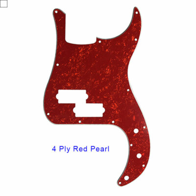 Parts For Us Fender Standard Precision Bass Guitar Pickguard, Red Pearl ...