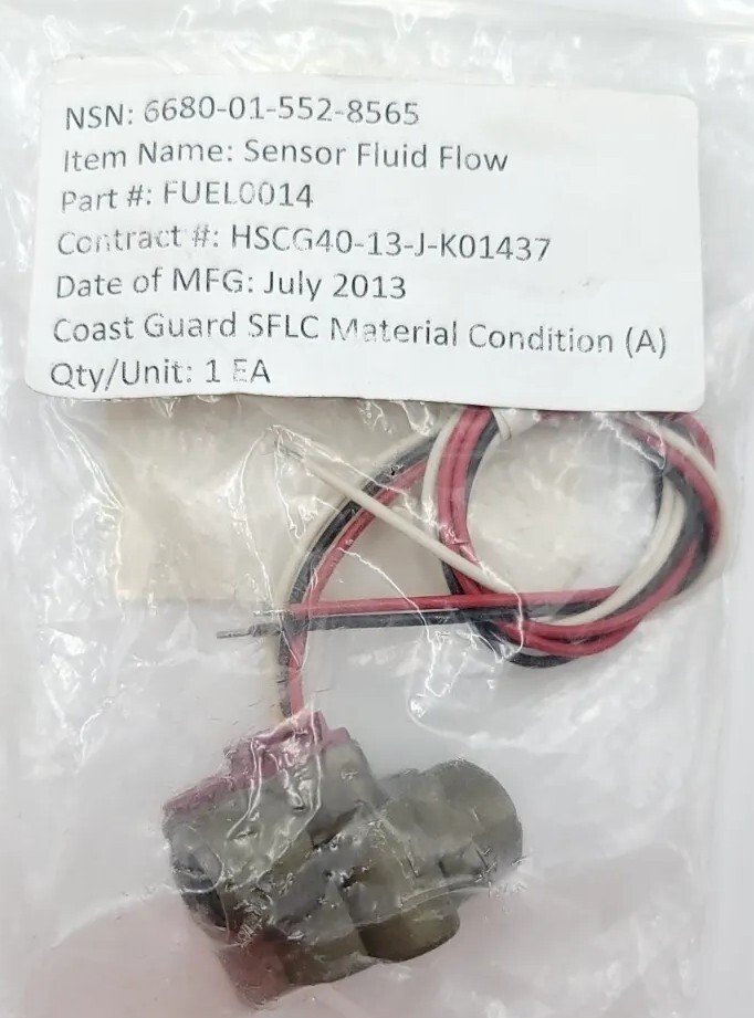 Floscan Fuel Twinscan Fuel Standard Flow Sensor Model 20B/208 Gas ...
