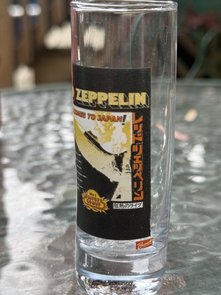 Led Zeppelin Shot Glass WELCOMES TO JAPAN 1972 Tour Concert 2oz | eBay