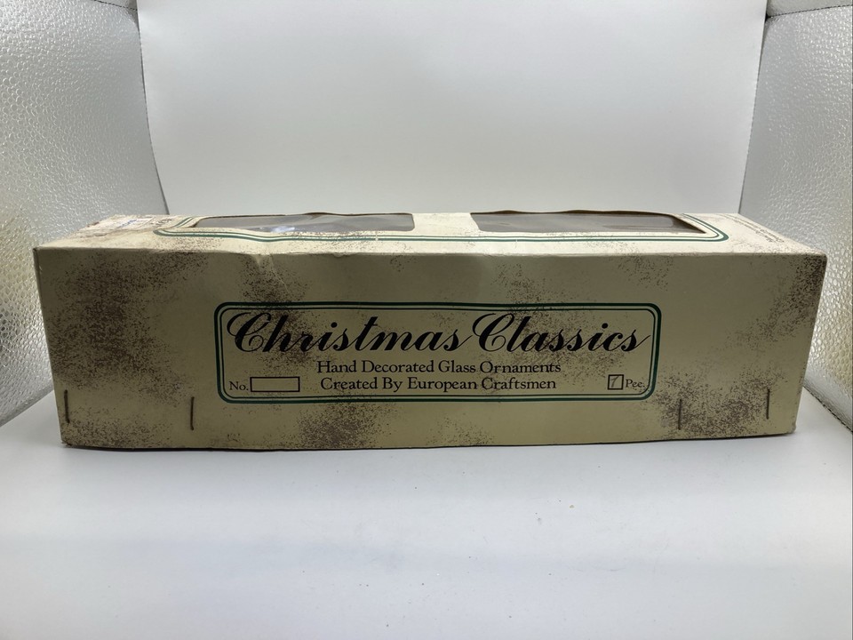 Vintage Commodore Romanian Glass Christmas Tree Topper Cream Gold ...