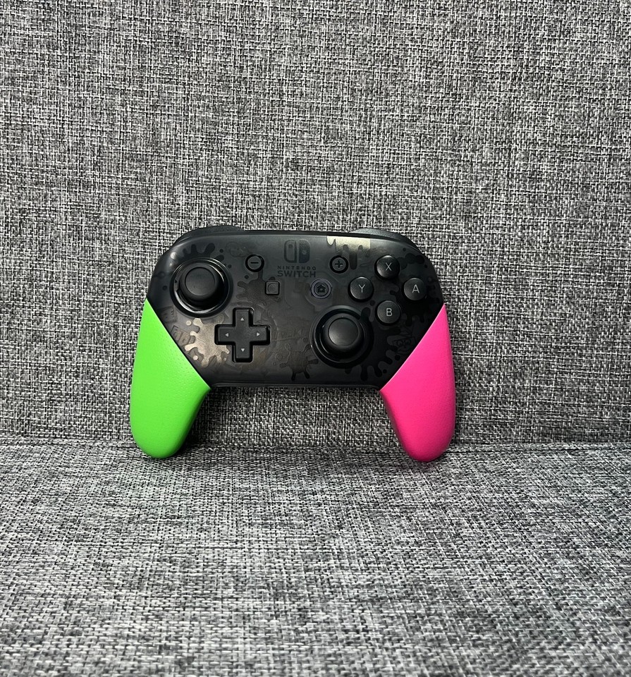 New Nintendo Splatoon 2 Edition Switch Pro Controller Gamepad Full ...