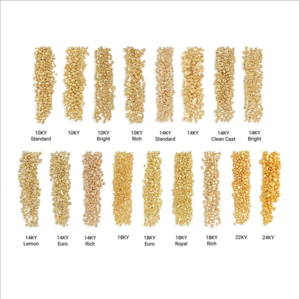 1 DWT 22k solid Gold Master Casting Rolling Grain shot 1.55 grams USA ...