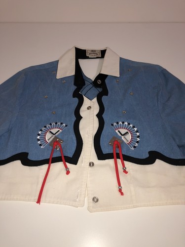 Extremely Rare Vintage 1849 Authentic Ranchwear Crop Shirt Open Back ...