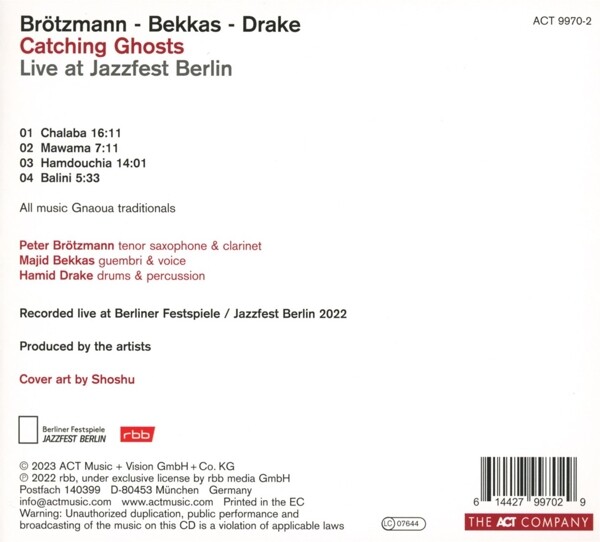 P./BEKKAS,M./DRAKE,H. BRÖTZMANN - CATCHING GHOSTS (DIGIPAK) CD NEW+ ...