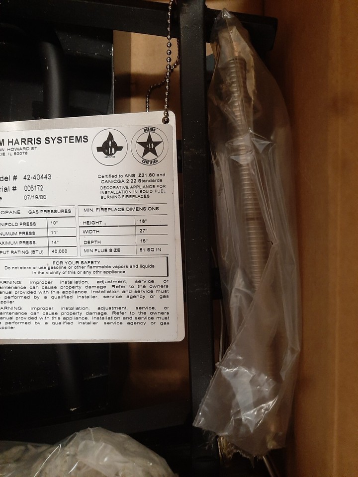 Pyromaster Vented 18'' Gas Log Set NEW Open BOX | eBay