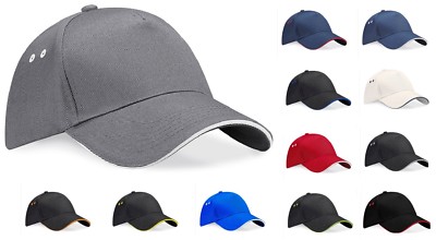 Cotton Twill 5 Panel Contrast Baseball Cap Hat with Contrast Sandwich ...