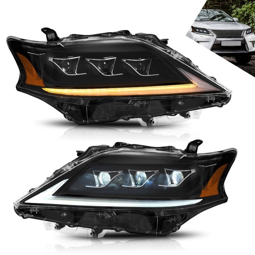 Full LED Headlights Amber For 2013-2015 Lexus RX270/RX300/RX350 ...