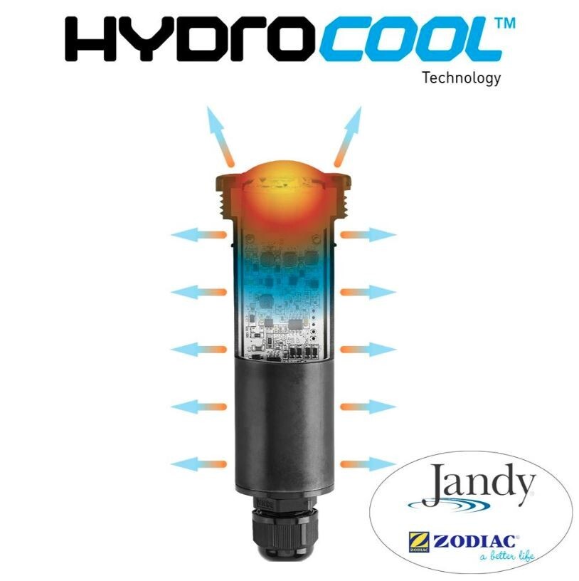 Jandy Pool Light LED Multicolor Nicheless RGBW WaterColors 100' Cord ...