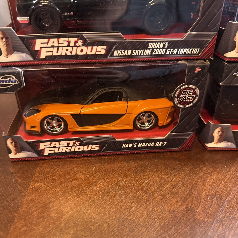 Fast & Furious Jada Diecast Lot Brian Dom Han Cars 1:24 Skyline Charger ...
