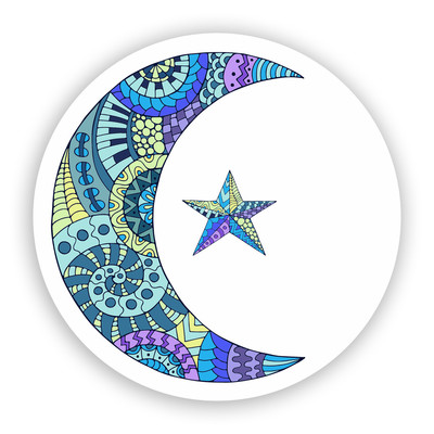 2 x Moon and Star Vinyl Stickers Travel Luggage #7489Â | eBay UK