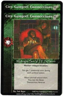City Gangrel Connections x2 Kindred Most Wanted V:TES VTES Vampire CCG ...
