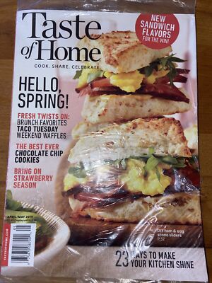 Taste Of Home “Cooking Recipes Magazine” April/May 2019 “Hello Spring ...