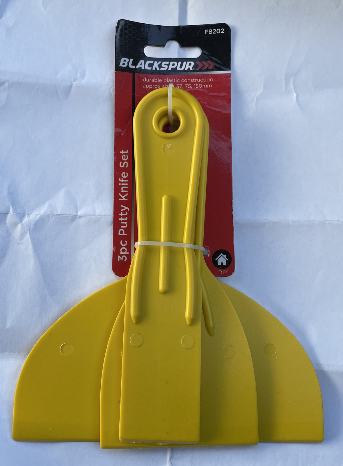 3pc Plastic Scraper Set Spatula Putty Knife Spreader Filler Painting ...