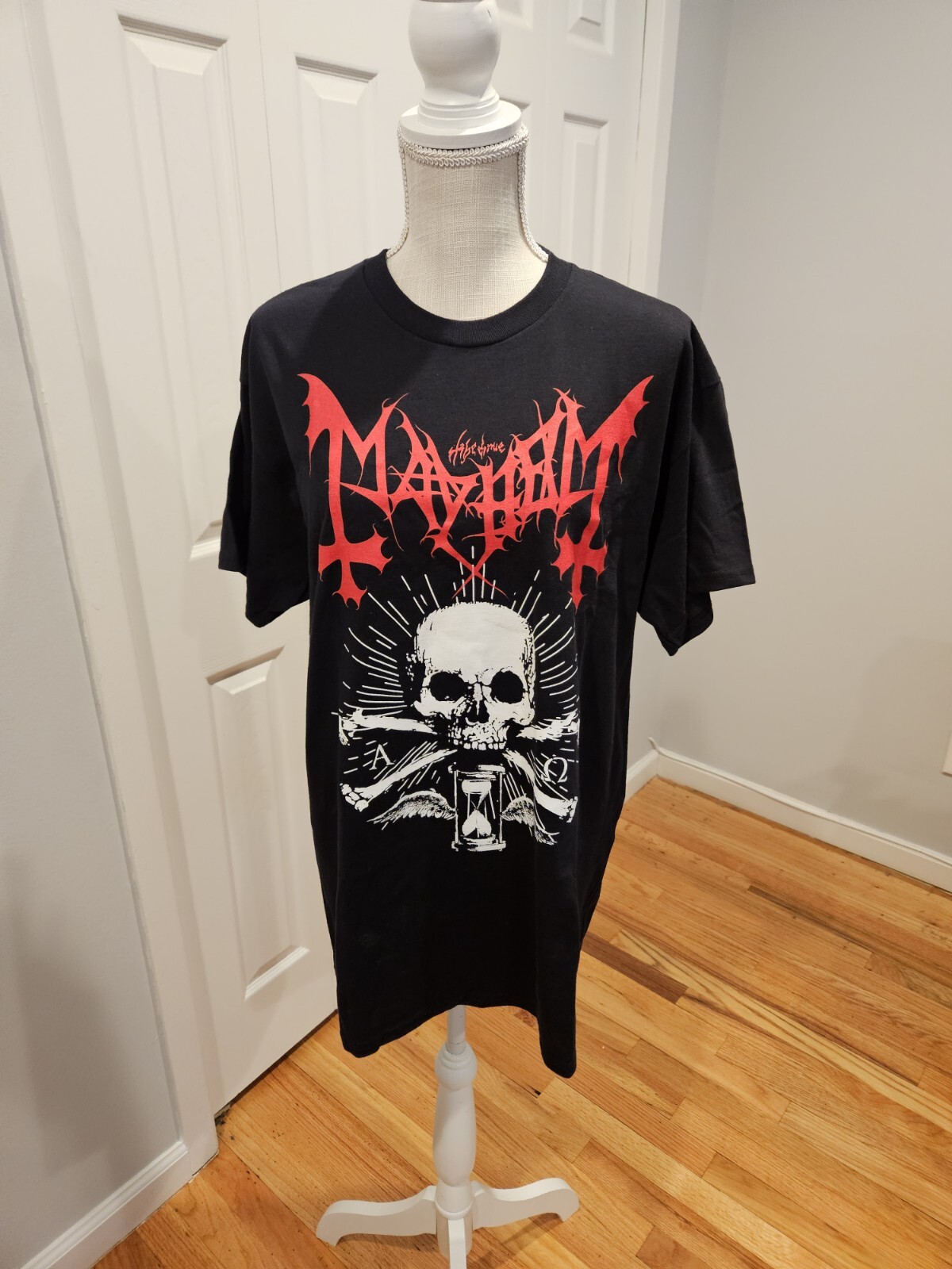 MAYHEM T-SHIRT BRAND NEW LARGE-ALPHA OMEGA DAEMON DESIGN 2-SIDED | eBay