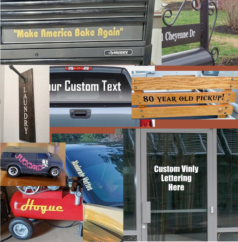 Custom Decal Vinyl Lettering Personalized Business Sign Text Name ...