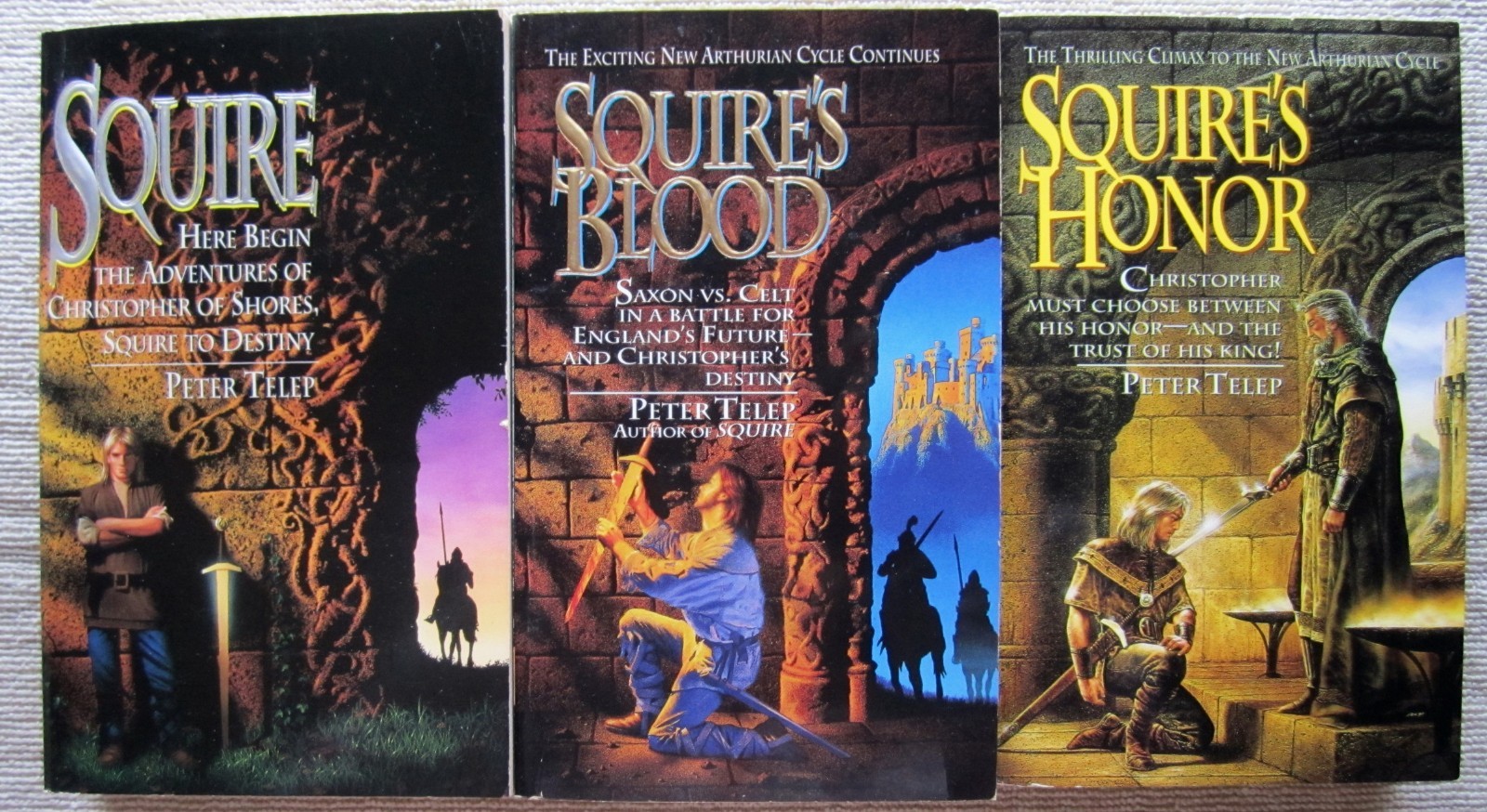 Squire Trilogy #1-3 by Peter Telep (3) PB LOT Harper - Squire's Blood ...