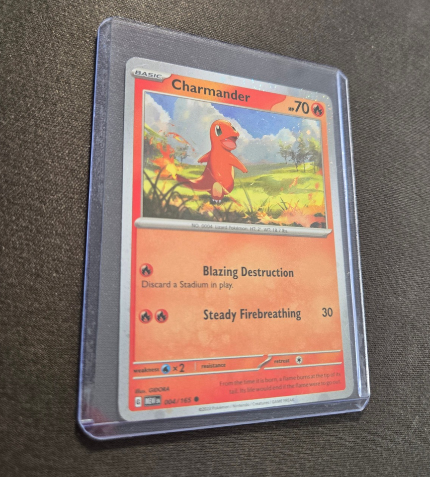 Pokemon TCG Charmander 004/165 Cosmos Holo Pokemon RARE MINT | eBay