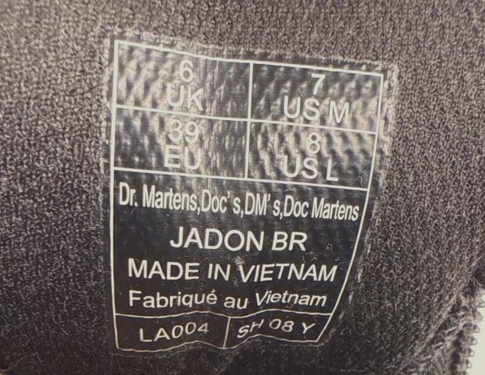 Dr. Martens Jadon Blade Runner Smooth Black Leather Platform Boots UK6 ...