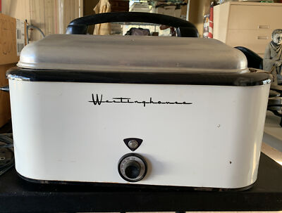 Vintage Westinghouse Time Temp Roaster Oven RO-29 Black & White 1950s ...