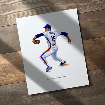 Dwight Doc Gooden 1986 New York Mets Baseball 8x10 Print Poster Art ...