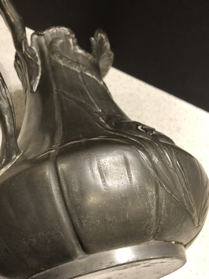 Antique Kayserzinn pewter horned Devils Head pitcher 12 1/2”tall | eBay